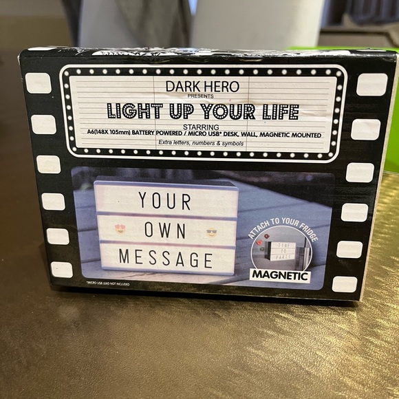 Accents | Mini Cinema Lightbox | Poshmark